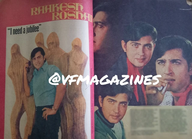 FILMFARE MAGAZINE 1973 - Raakesh Roshan - Shabana Azmi - Feroz Khan ...