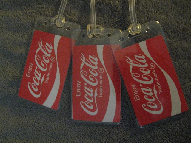 COKE COCA COLA Soda Pop Red & White Vintage Playing Card Luggage Name ...