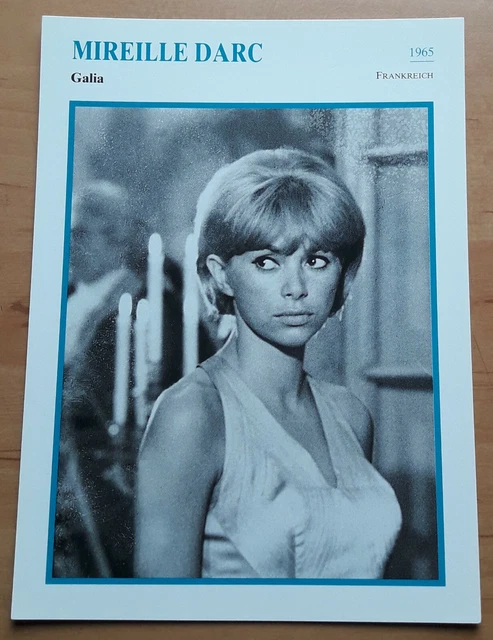 SCHAUSPIELERIN MIREILLE DARC | Portrait | Star-Foto / Sammelbild-Karte ...