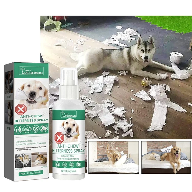 PET ANTI-BITESPRAY STOP Dogs Cat Biting Chewing Bitter Natural Spray ...