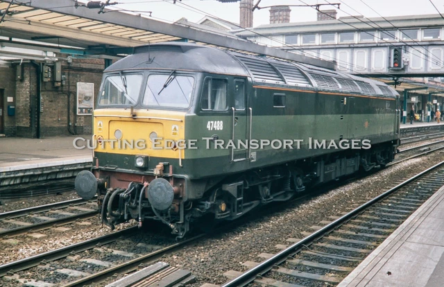 ORIGINAL RAILWAY SLIDE: Class 47 Diesel 47488 2001 at Ipswich? D-1439 £ ...
