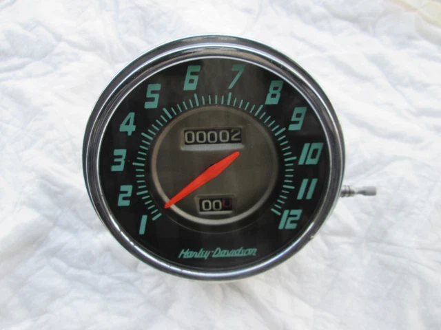HARLEY-DAVIDSON REBUILT GOLD Face One Year Only Speedometer 1957 ...