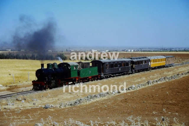 91 HARTMANN 2-8-0 Steam Locomotive Mohadje Syria 1998 Original 35mm ...