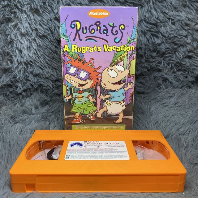 RUGRATS A Rugrats Vacation VHS 1997 Nickelodeon Orange Tape Classic ...