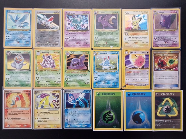 CARTE POKÉMON WIZARD of the Coast anni 2000 Near Mint Vintage Set Base ...