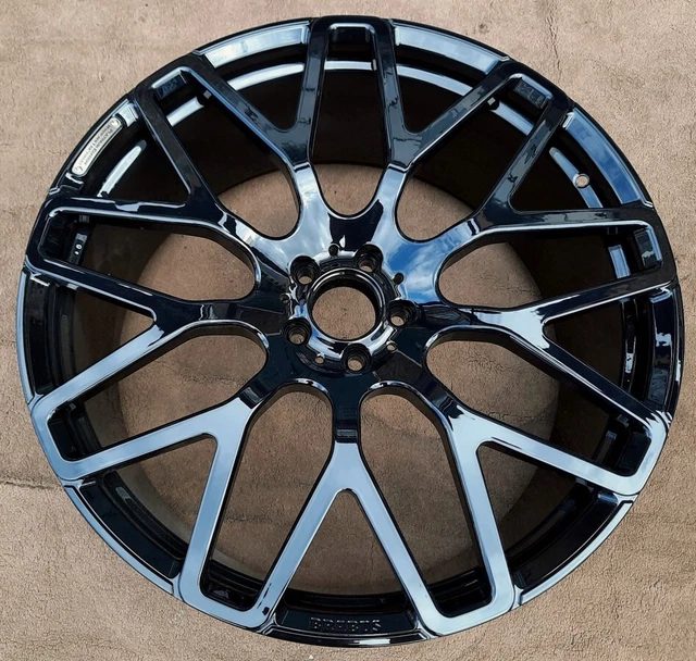 GENUINE 23& MERCEDES GLE GLS Brabus Monoblock Y Gloss Black 10J ET50 ...