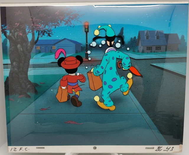 ORIGINAL DISNEY SCREEN used Animation Production Cell : Mickey Mouse ...