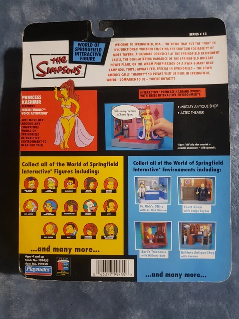 PLAYMATES THE SIMPSONS World of Springfield Princess Kashmir Action ...