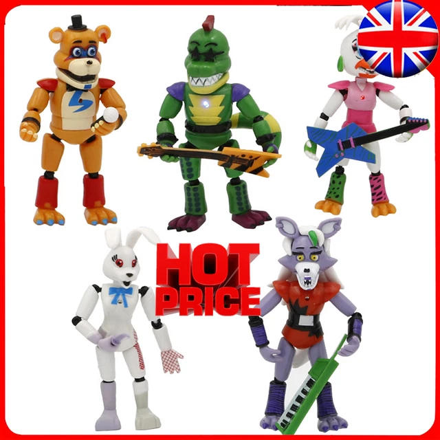 FNAF FIVE NIGHTS at Freddy's Security Breach Action Figure Toy 5Pcs ...