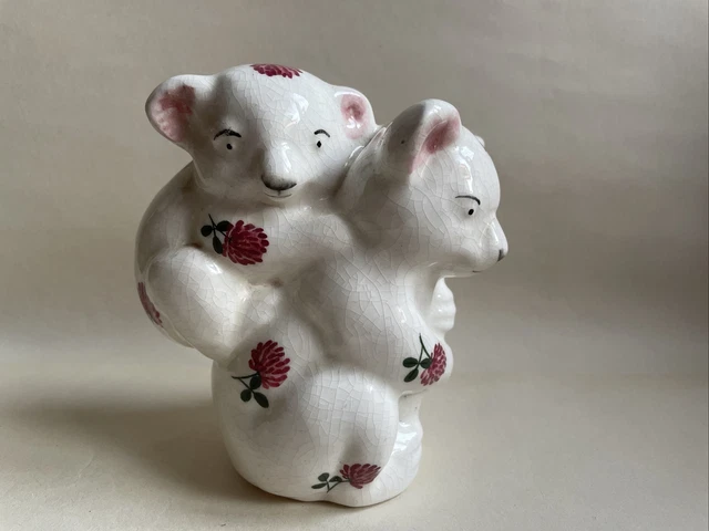 PLICHTA POTTERY - Koala Bear and Baby Cub - Clover pattern Wemyss £25. ...