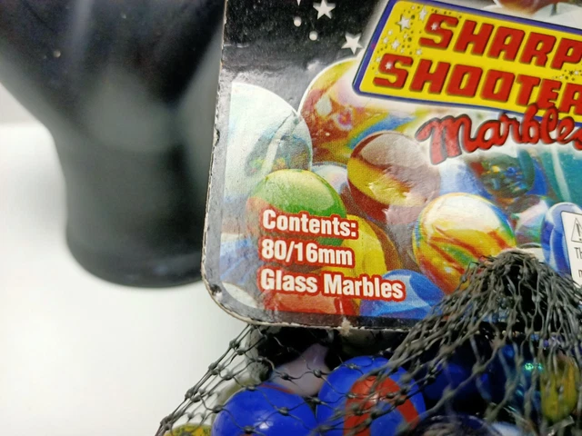 SHARP SHOOTER GLASS Marbles - Hunter Leisure PTY - In Bag - 80 Of New Old Stock $53.95 - PicClick AU