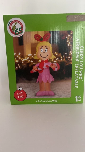 Gemmy Airblown Inflatables 4 Foot Cindy Lou Who Grinch Indoor