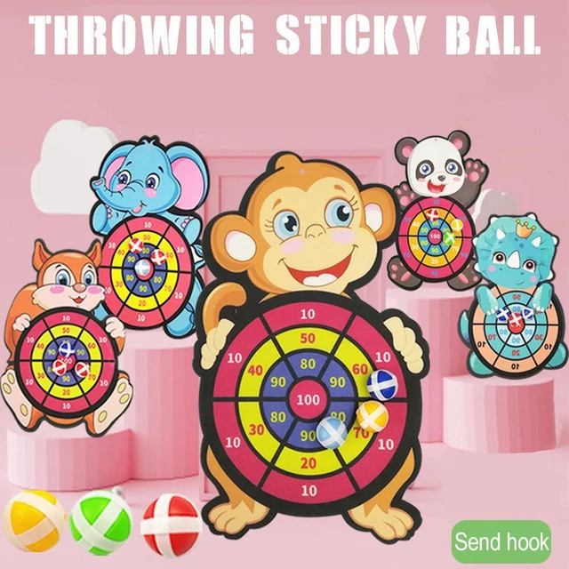 KIDS TARGET THROWING Plate Sticky Ball Self-adhesive 2024 Toy Hot D9C6 ...