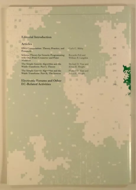1998 Evolutionary Computation Dna Computing Genetic Algorithms Machine