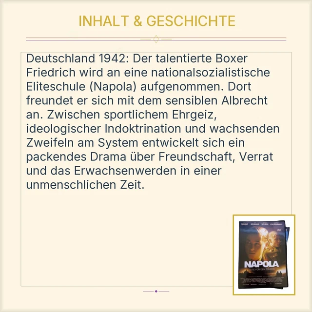 NAPOLA - ELITE für den Führer DVD Max Riemelt Kriegsfilm Constantin ...