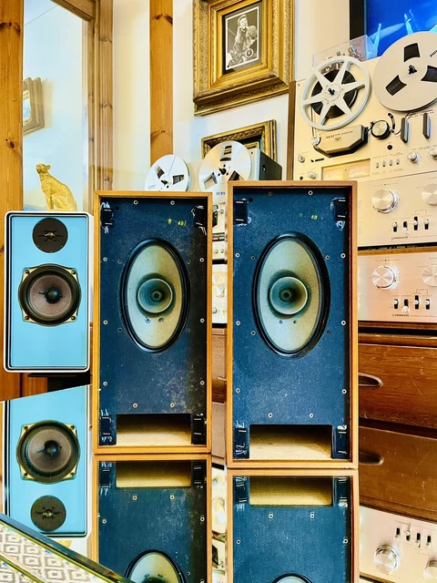 EMI MONITOR LE1 Pair of Loudspeakers Vintage Speakers B&W , Celestion ...