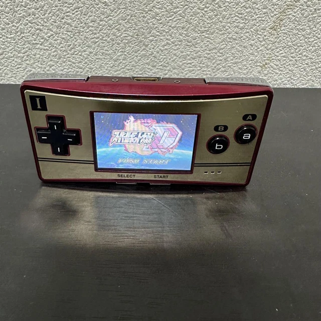 CONSOLE NINTENDO GAME Boy Micro Famicom - Rouge/Or Fonctionnement ...