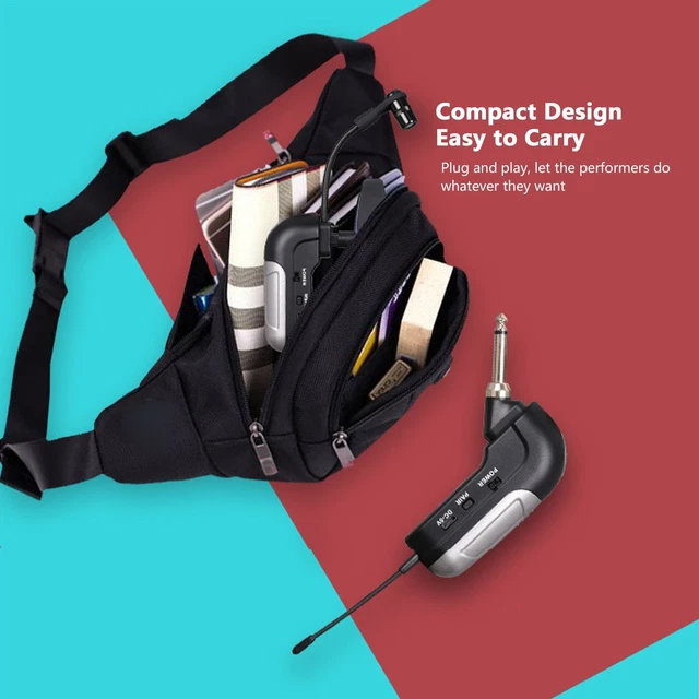 PICK UP INSTRUMENT Mic UHF Clip Condenser Mic With 360° Rotating Fixed ...