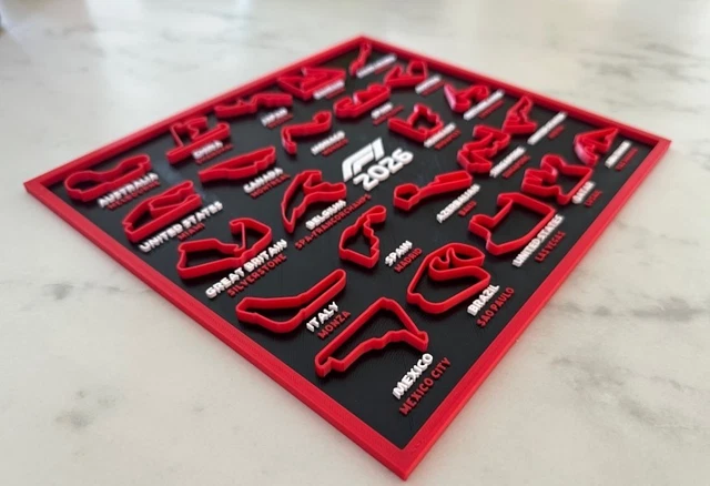 F1 2026 RACE Track Display with Stand RED F1 Logo - All Circuits ...