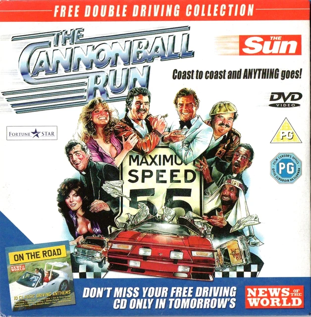 DVD THE CANNONBALL Run FARRAH FAWCETT Roger Moore BURT REYNOLDS Car ...