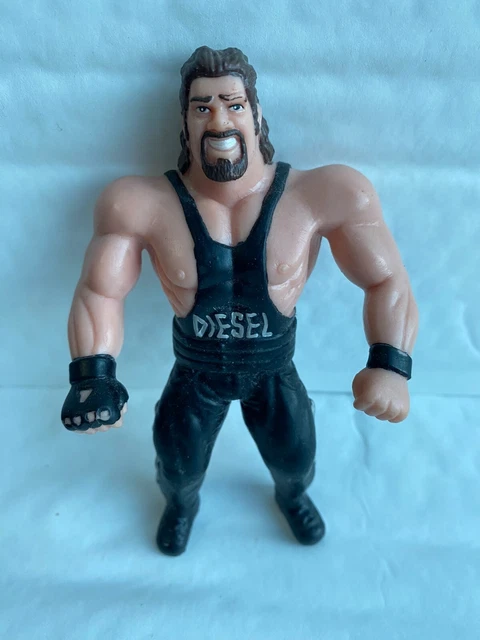 WWF WWE DIESEL Bend Ems Series 1 Wrestling Action Figure Just Toys 1994 ...