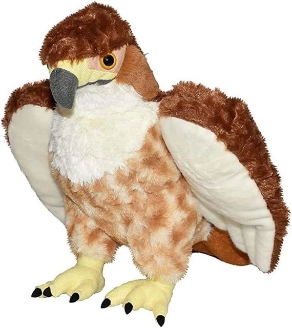WILD REPUBLIC RED Tailed Hawk Plush Soft Toy, Cuddlekins Cuddly Toys ...