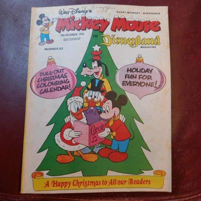 WALT DISNEYS MICKEY Mouse In Disneyland Magazine. Vtg Rare 25th ...