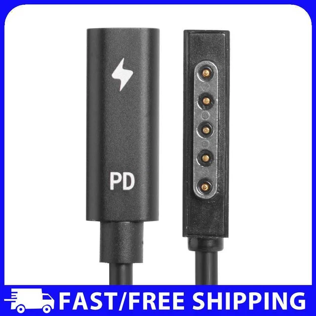 65W PD FAST Charging USB Type C Female Adapter Cable for Microsoft ...