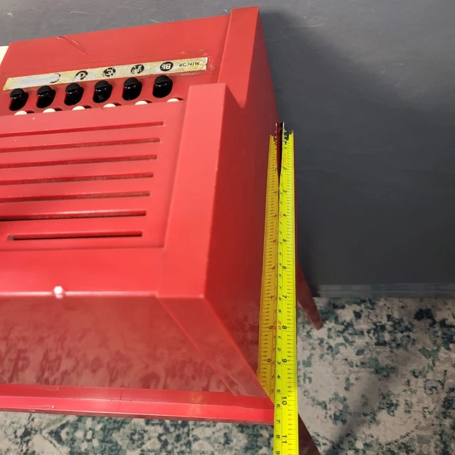 VINTAGE ROSEDALE 1222 Electric Chord Organ Reed Organ 1960's Red With ...