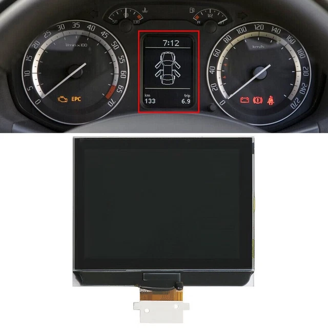 REPLACEMENT DISPLAY For Skoda For Octavia Mk2 (1Z) Instrument Cluster ...