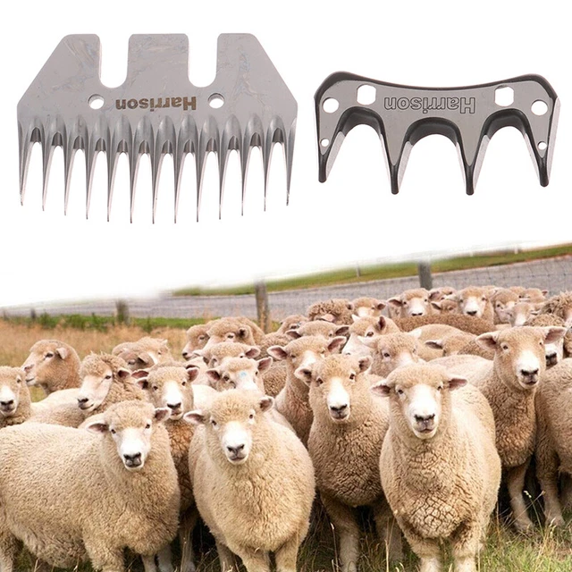 4 AND 13 Tooth Sheep Blade Goats Shears Clipper Cutter Convex Comb ...