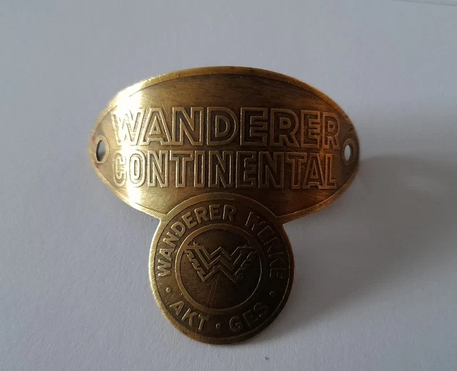 WANDERER CONTROL HEAD sign sign rare rarity no enamel sign vintage car ...