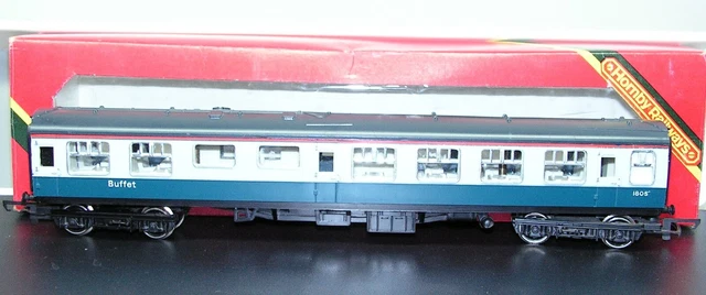 HORNBY 00 GAUGE R923 Intercity Mk1 Buffet Car Coach 1805 Silver Seal ...