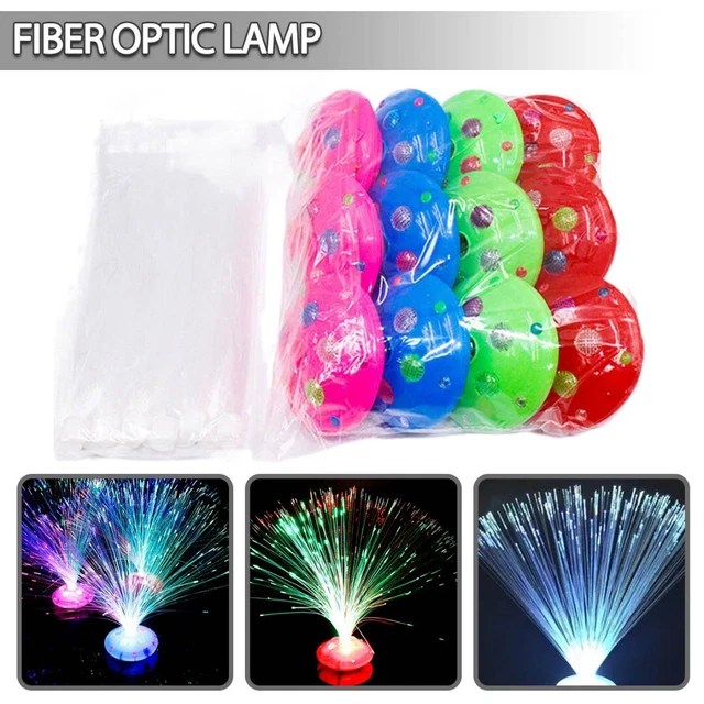 MULTICOLOR LED FIBER Optic Lamp Light Color Changing Holiday Party ...