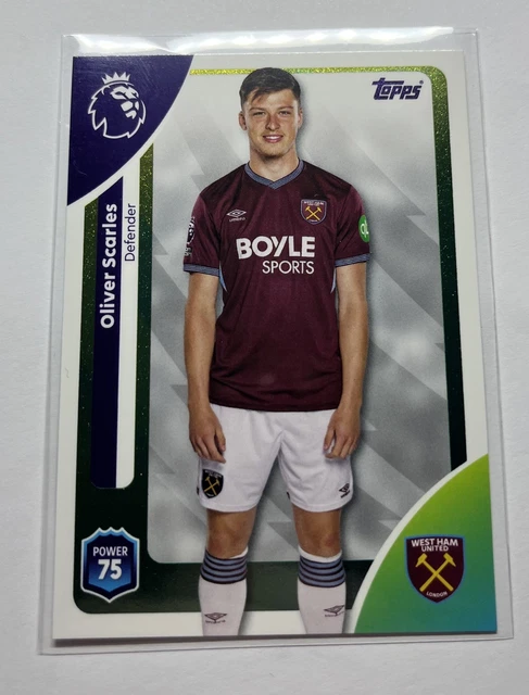 OLIVER SCARLES TOPPS Premier League 2025/2026 Topps 25/26 West Ham ...