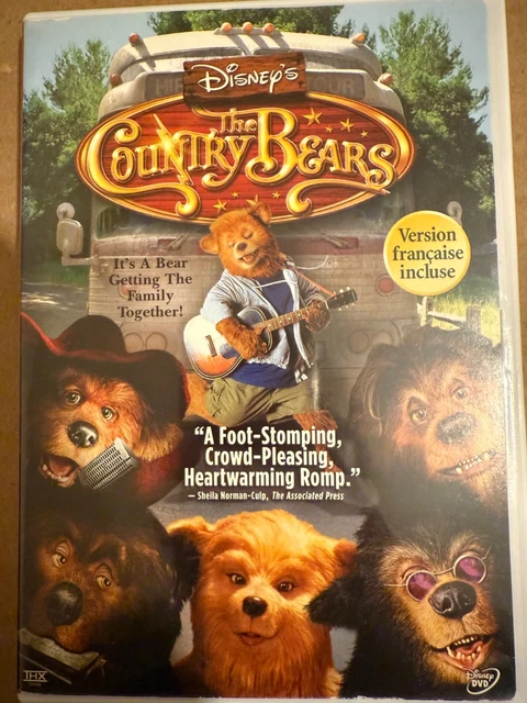 THE COUNTRY BEARS (DVD, 2002) Disney Region 1 Christopher Walken DISNEY ...