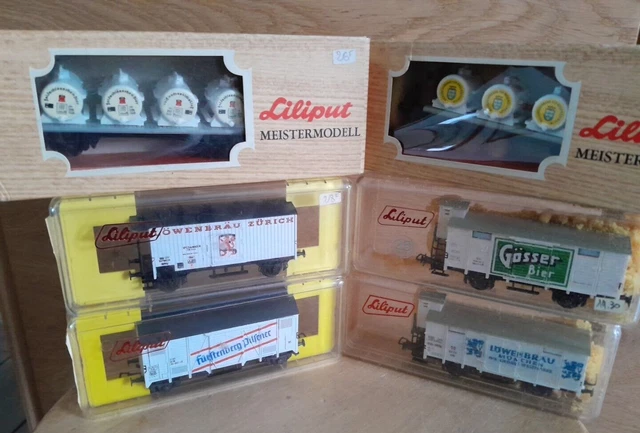 LOT DE 6 wagons bière LILIPUT 215.11 / 219 / 249.52 / 215 / 205.50 / 205 10 EUR 33,00 - PicClick FR