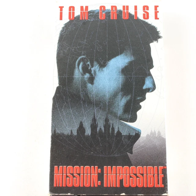 MISSION IMPOSSIBLE VHS 1996 Paramount Pictures Tom Cruise Rated PG13 £5 ...