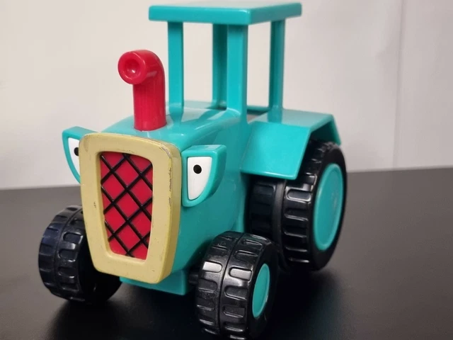 BOB THE BUILDER TRAVIS THE FARM TRACTOR push along friction toy vehicle ...