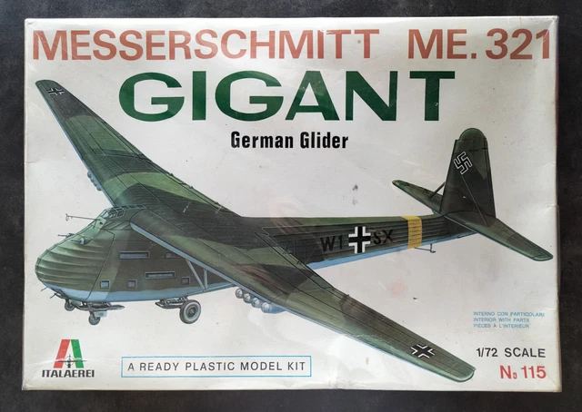 MESSERSCHMITT ME 321 GIGANT German glider 1/72 ITALAEREI Ref 115 EUR 30 ...
