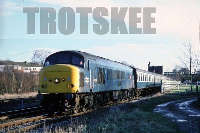 35MM SLIDE BR British Rail Diesel Loco Class 45 45104 Water Orton 1986 ...