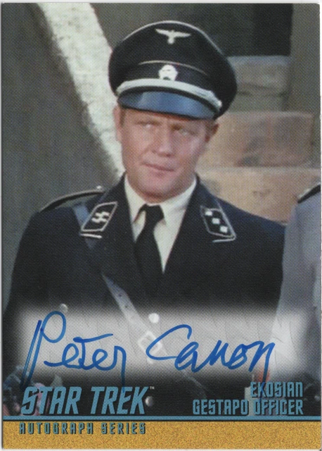 STAR TREK TOS Captains Collection Auto Card A293 Peter Canon as Ekosian ...