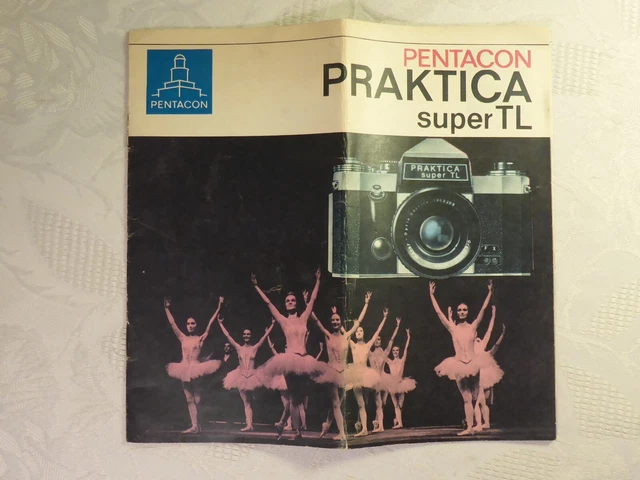 OLD BROCHURE CAMERA Pentacon Praktica Super TL Vmtl. 1968 12 Pages GDR ...
