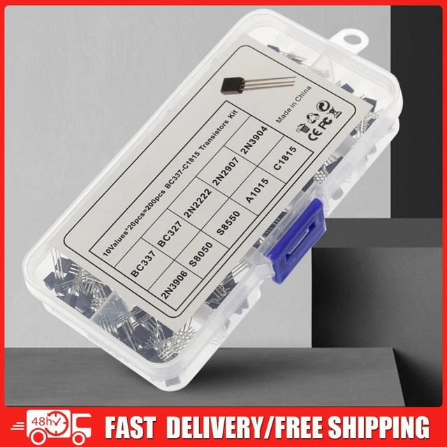 200PCS TRANSISTOR KIT Assortment Box 10 Values TO-92 PNP NPN 2N3906 S8050 S8550 $12.64 - PicClick AU