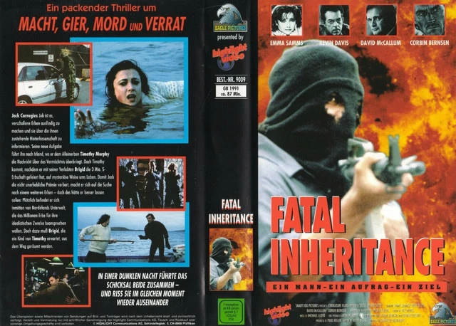 FATAL INHERITANCE - Emma Samms, Kevin Davis, David Mccallum - (VHS ...