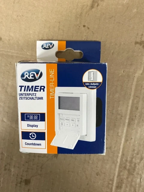 REV TIMER DIGITAL Flush Mounted Weekly Timer Indoor Use Off Toggle ...