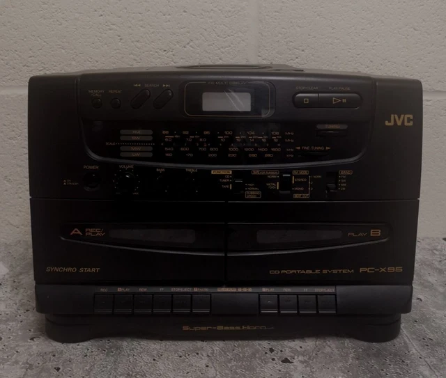 JVC CD PORTABLE System - Black (PC-X95) *See Description* £39.99 ...