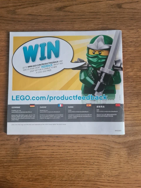 LEGO NINJAGO 70592 Bauanleitung Aufbauanleitung Bauplan Anleitung EUR 2 ...