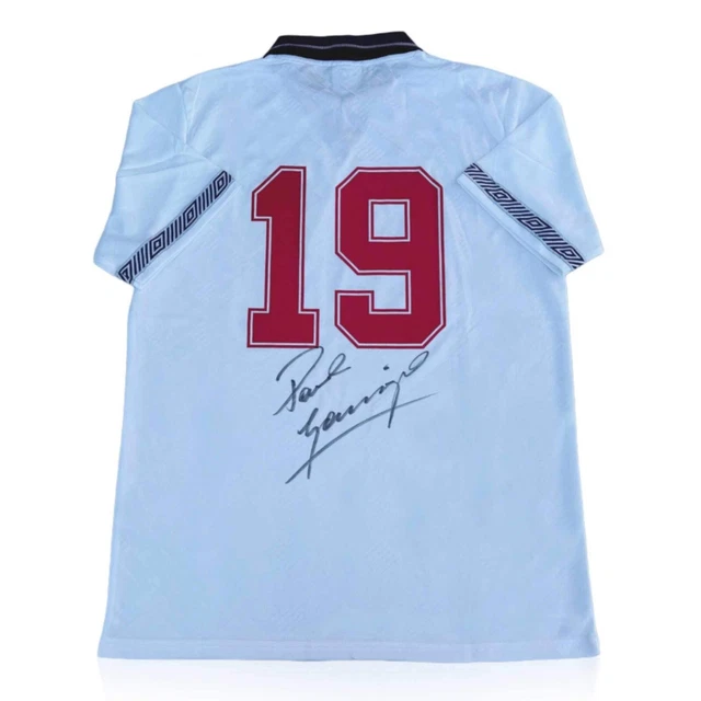 PAUL GASCOIGNE - Signed England Home shirt - Gazza Italia 90 £199.99 ...