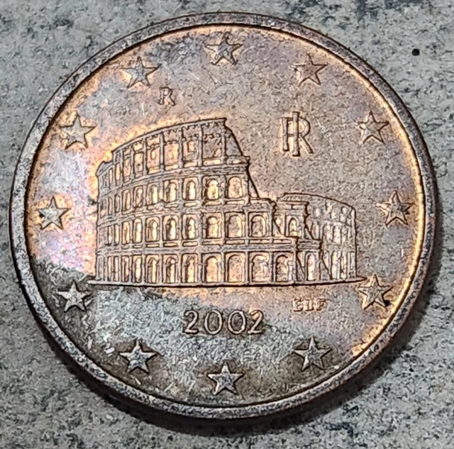 EUROPEAN UNION (ITALY) 🇪🇺 / 🇮🇹 Five (5) Euro Cents Coin 2002 £1.44 ...